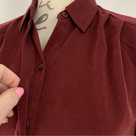Express | Tops | Nwt 58 Express Pleated Shoulder Buttondown Long Tunic ...